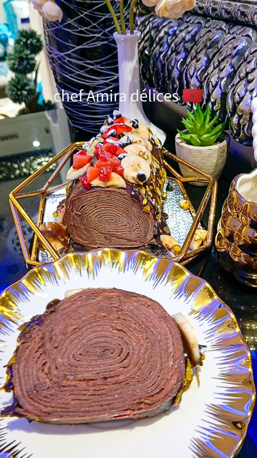 Crêpes Roll cake بطريقة اميرة من مراكش : راديو أصوات